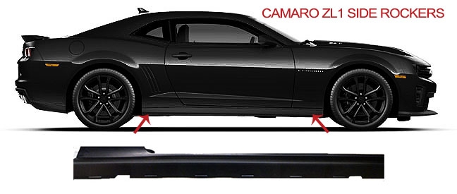 Chevrolet ZL1 Style Side Rockers for 2010-2015 Camaro